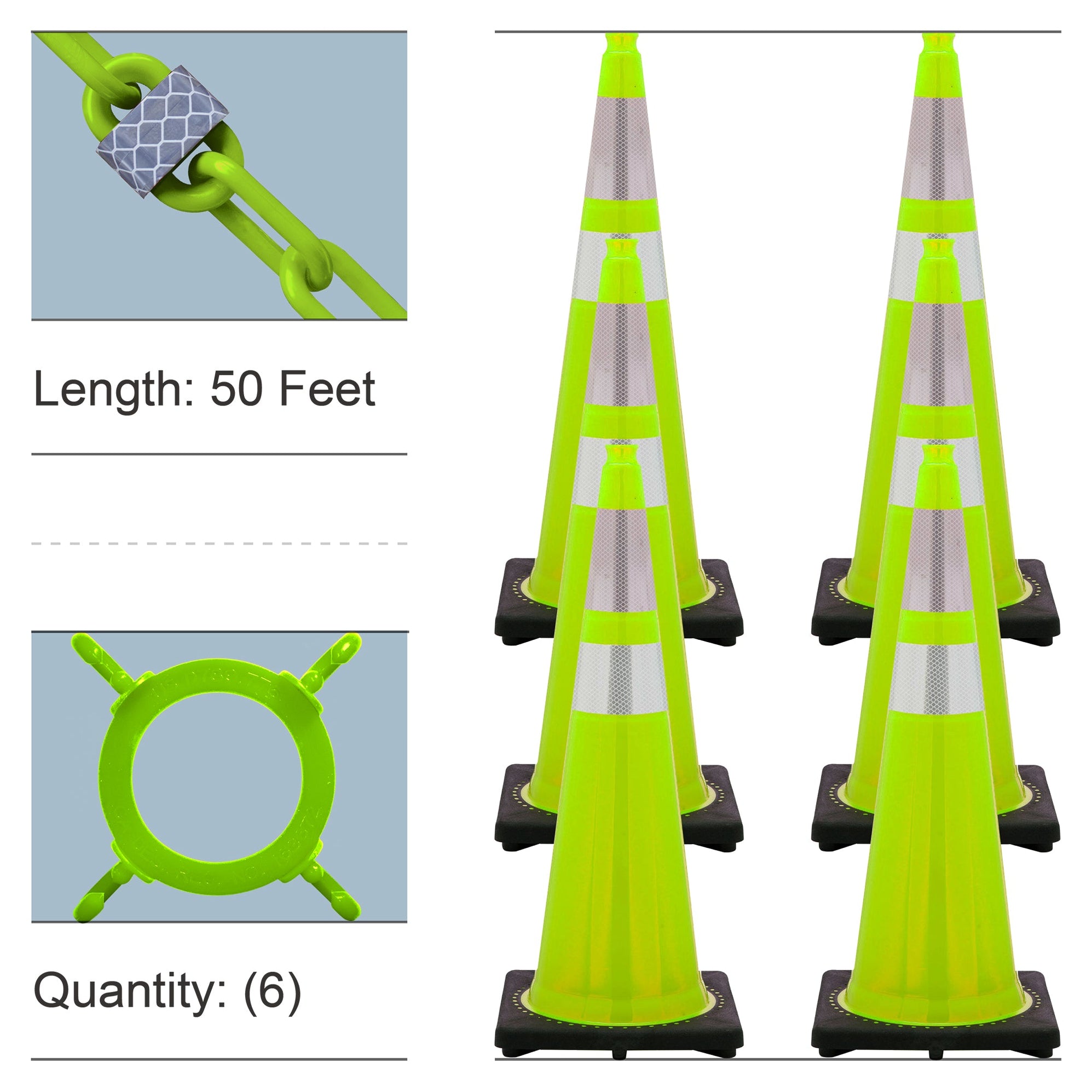 Reflective Traffic Cone and Chain Kit — Mr. Chain