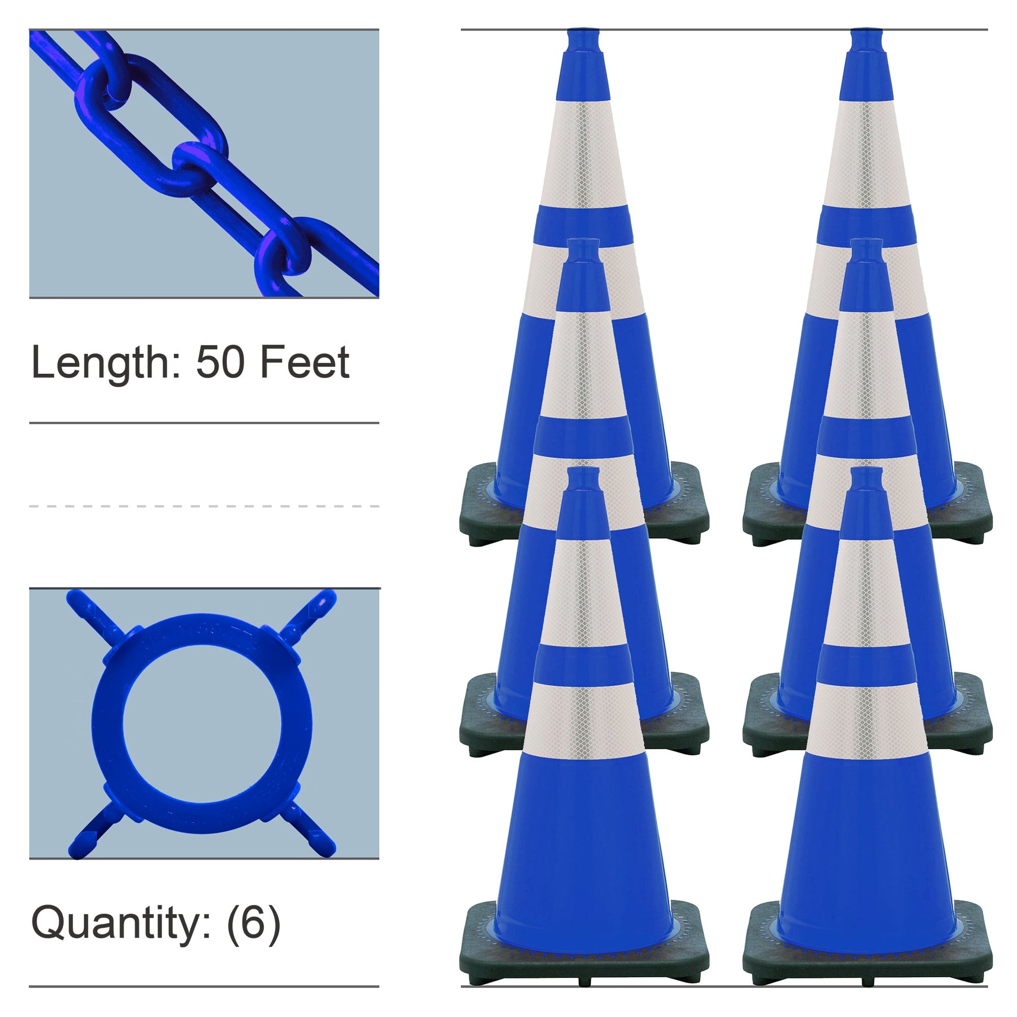 Reflective Traffic Cone and Chain Kits — Mr. Chain