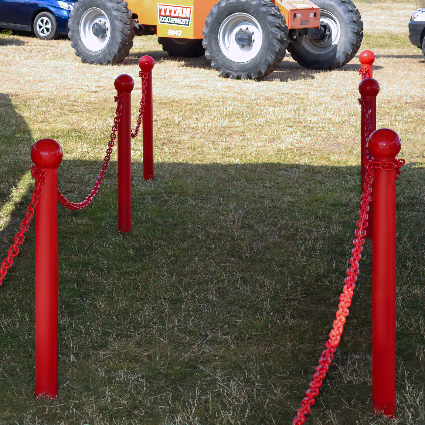 Ground Pole Kits with Plastic Chain — Mr. Chain