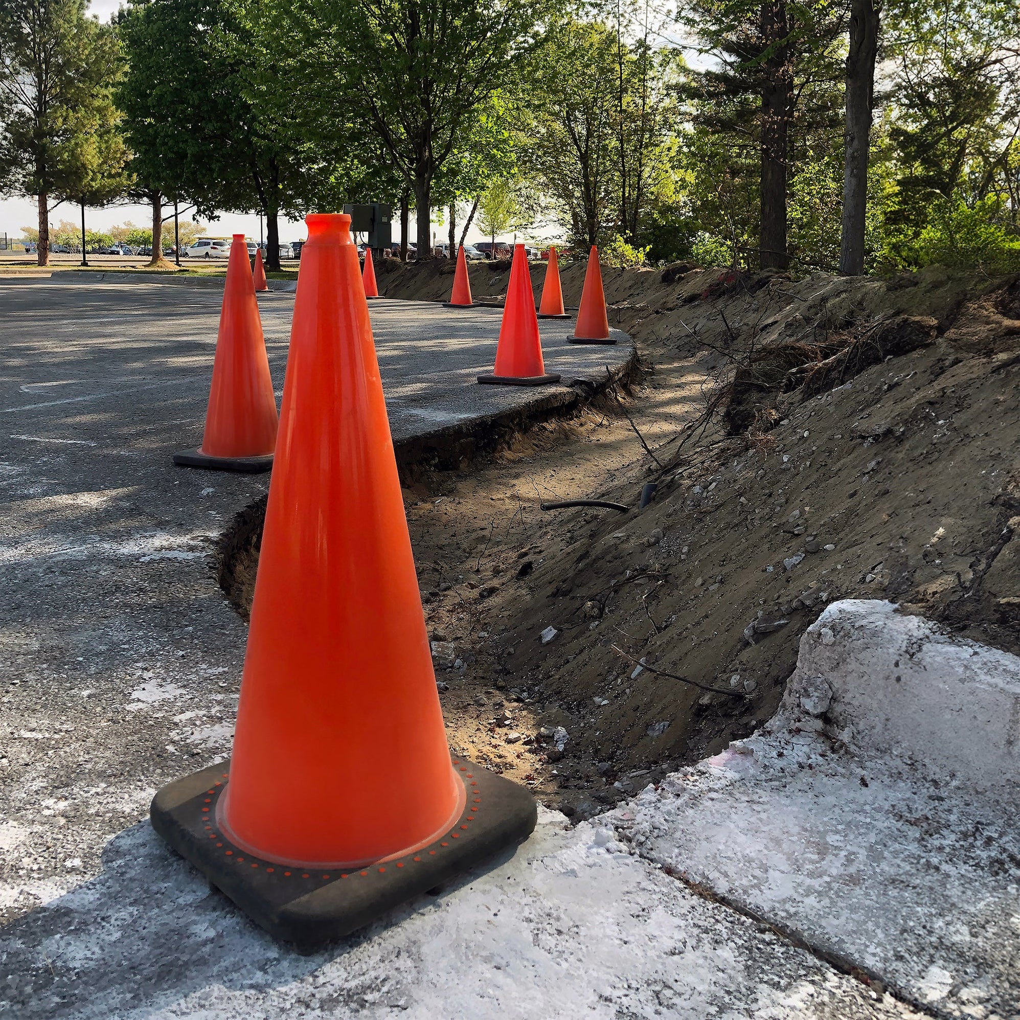 Sky Blue Reflective Traffic Cones — Mr. Chain