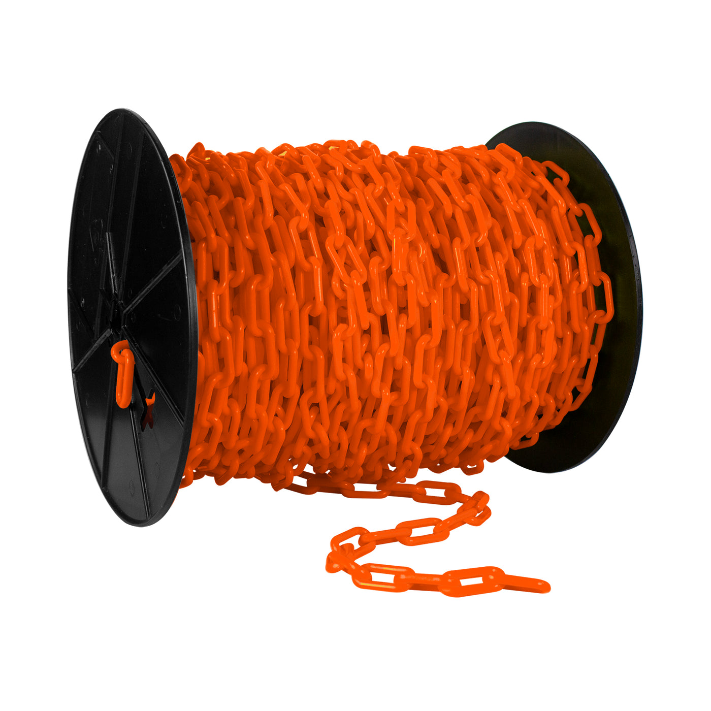 Safety Orange Plastic Chain — Mr. Chain