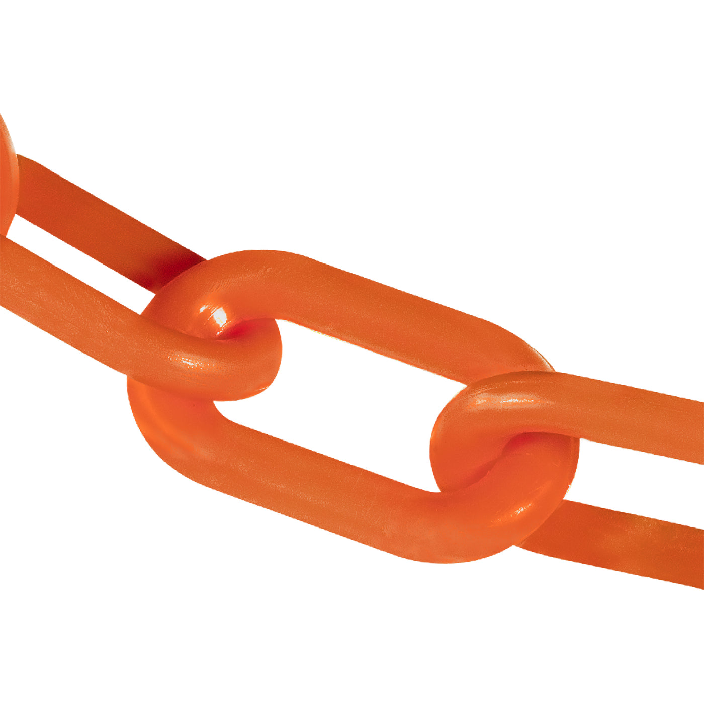 Safety Orange Plastic Chain — Mr. Chain