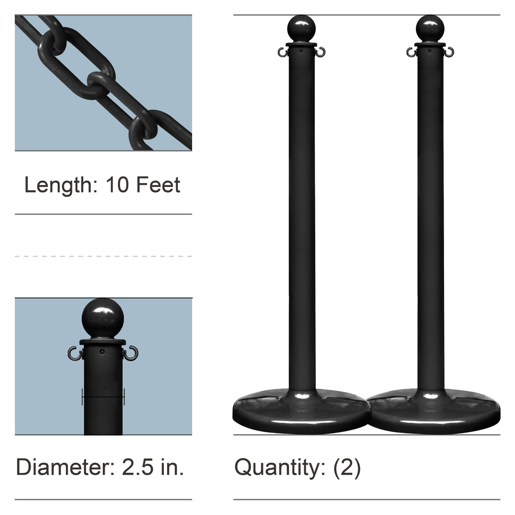 Standard Plastic Stanchions — Mr. Chain