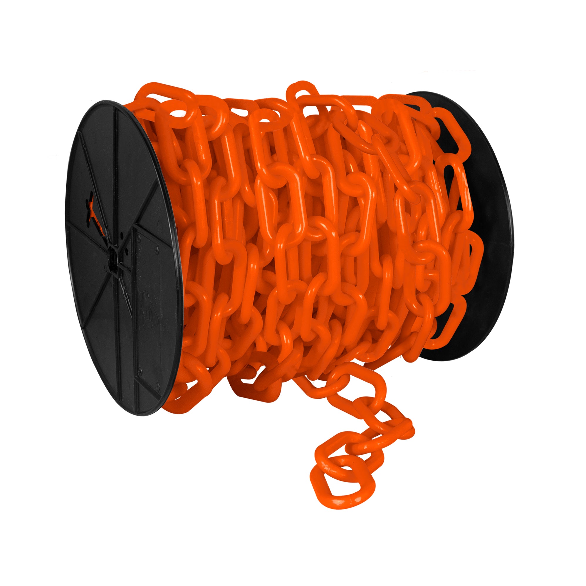 Safety Orange Plastic Chain — Mr. Chain